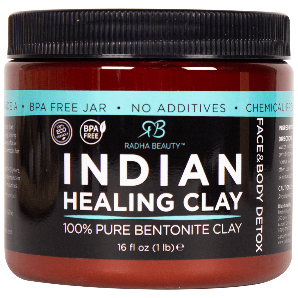 Indian Healing Clay | 100% Pure Bentonite | Radha Beauty